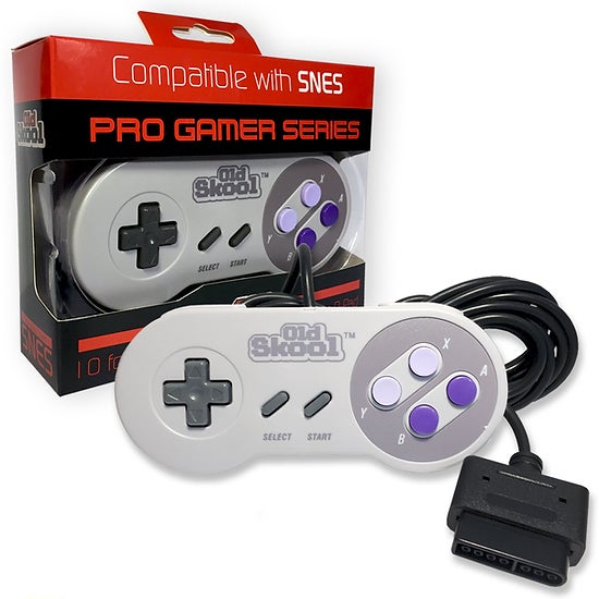 Old Skool SNES Controller PRO Gamer Series for Super Nintendo ...